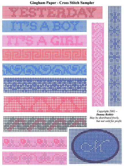 Photo 1 of 21, Gingham Cross-Stitch and Dot-to-Dot