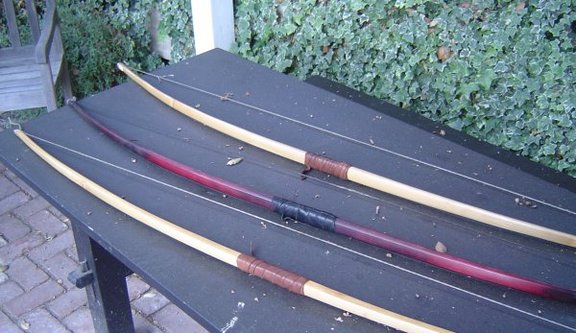 3 Bamboo Backed bows (2 hickory & 1 Lemonwood) Photos - PaleoPlanet