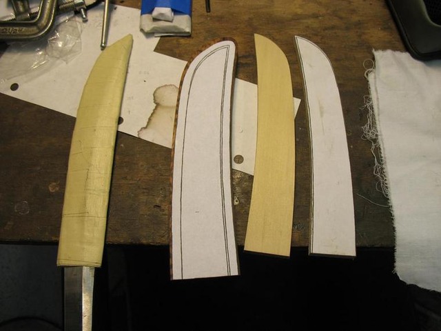 Lined wooden sheath tutorial - PaleoPlanet