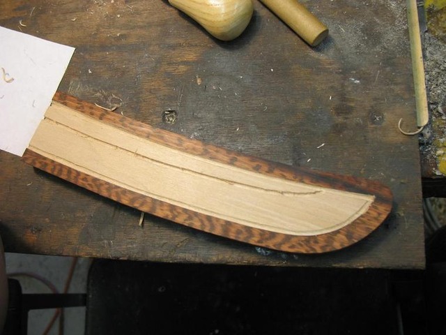Lined wooden sheath tutorial - PaleoPlanet