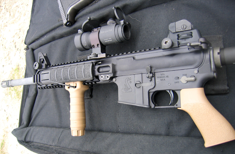 Anyone have pics of a LMT front sight attached on a weapon? > Optics ...